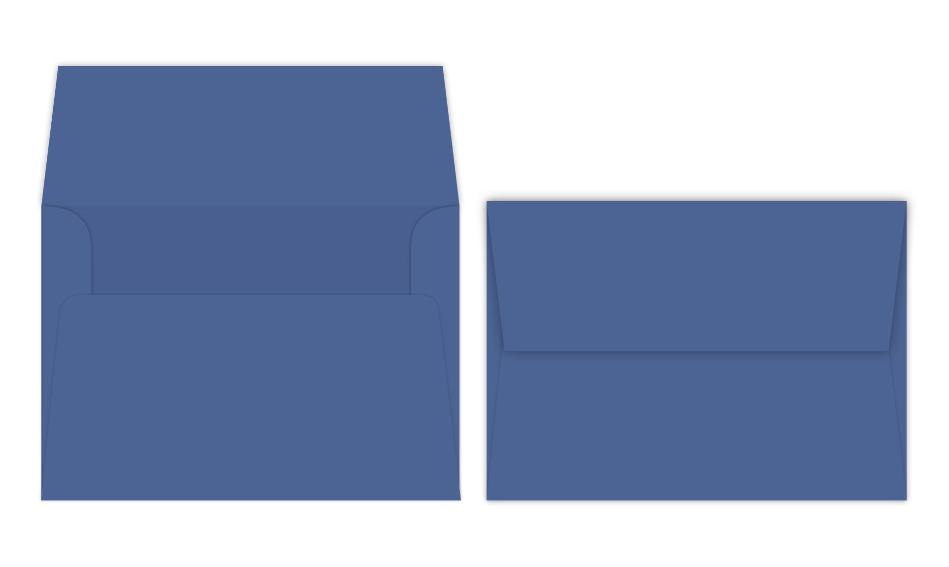 Dark Blue A7 Bright Color Envelopes - 5 1/4 x 7 1/4 Inches - Perfect ...