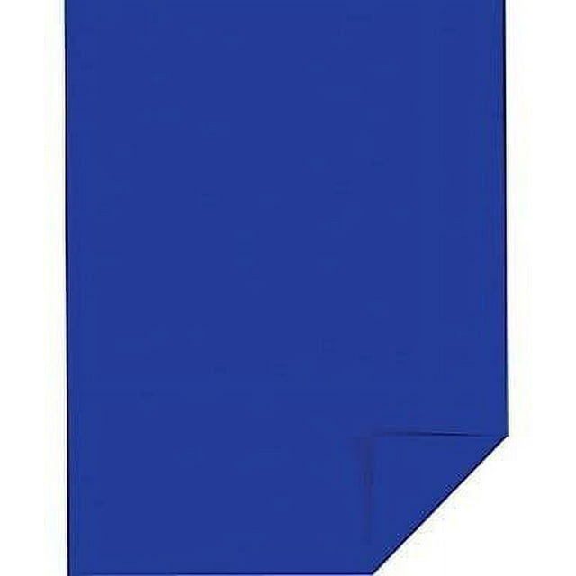 Blast-Off Blue Smooth 80LB Cover - Size 8.5 x 11 Card Stock Paper - 50 ...