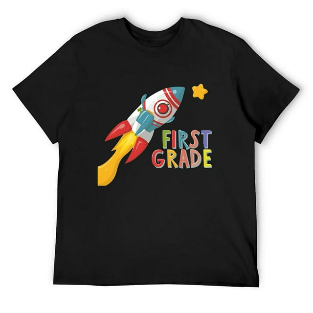 Blast Off Into 1St Grade First Day Of School Vintage Shirt Black ...