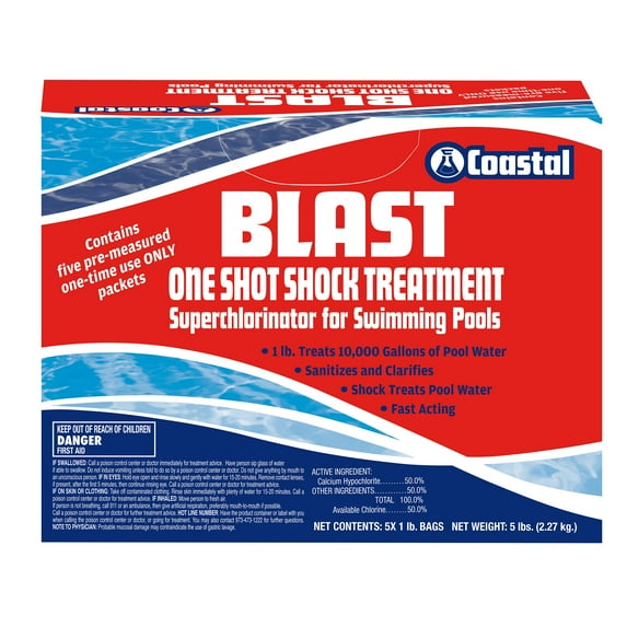 Blast One Shot Shock 5x1 lb. a Granular Shock Treatment for Swimming ...