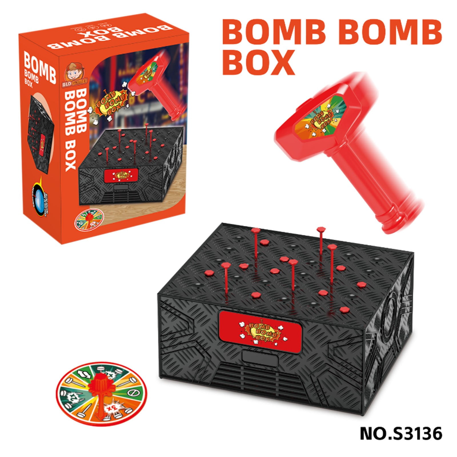Blast Party Game Box, Interactive Tabletop Toy for Family Game Nights ...