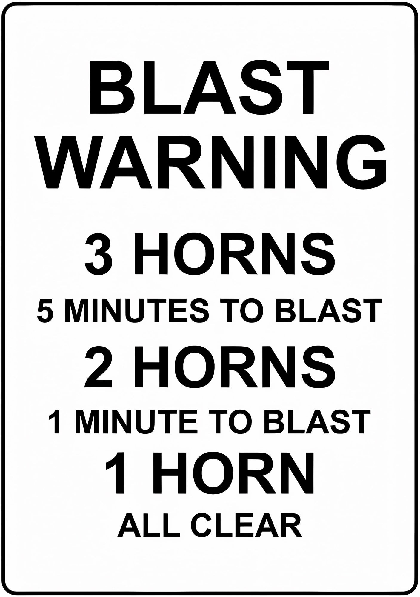 Blast Warning 8"x12" Hazmat Explosive Material Safety Metal Tin Sign ...
