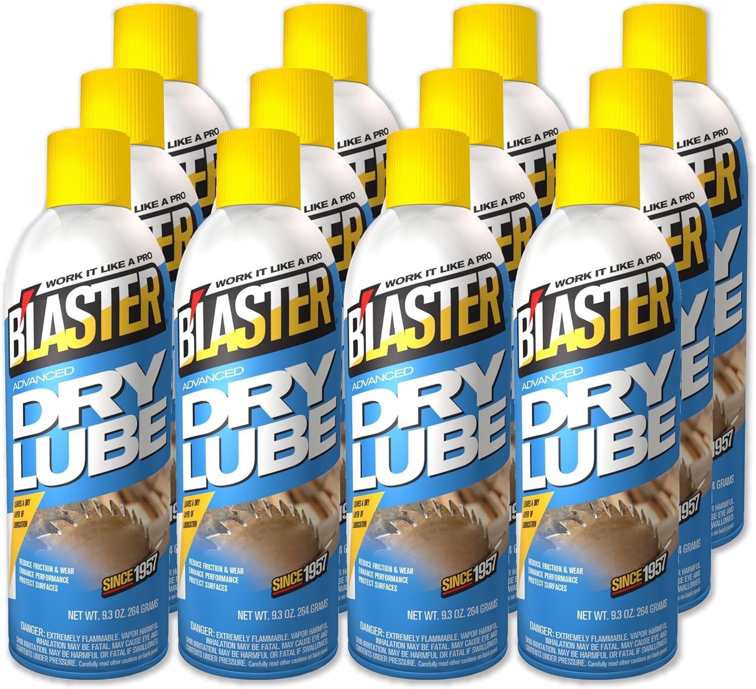 Blaster 16-TDL 9.3 oz Can of PB Dry Lubricant Lube - Quantity of 12 ...