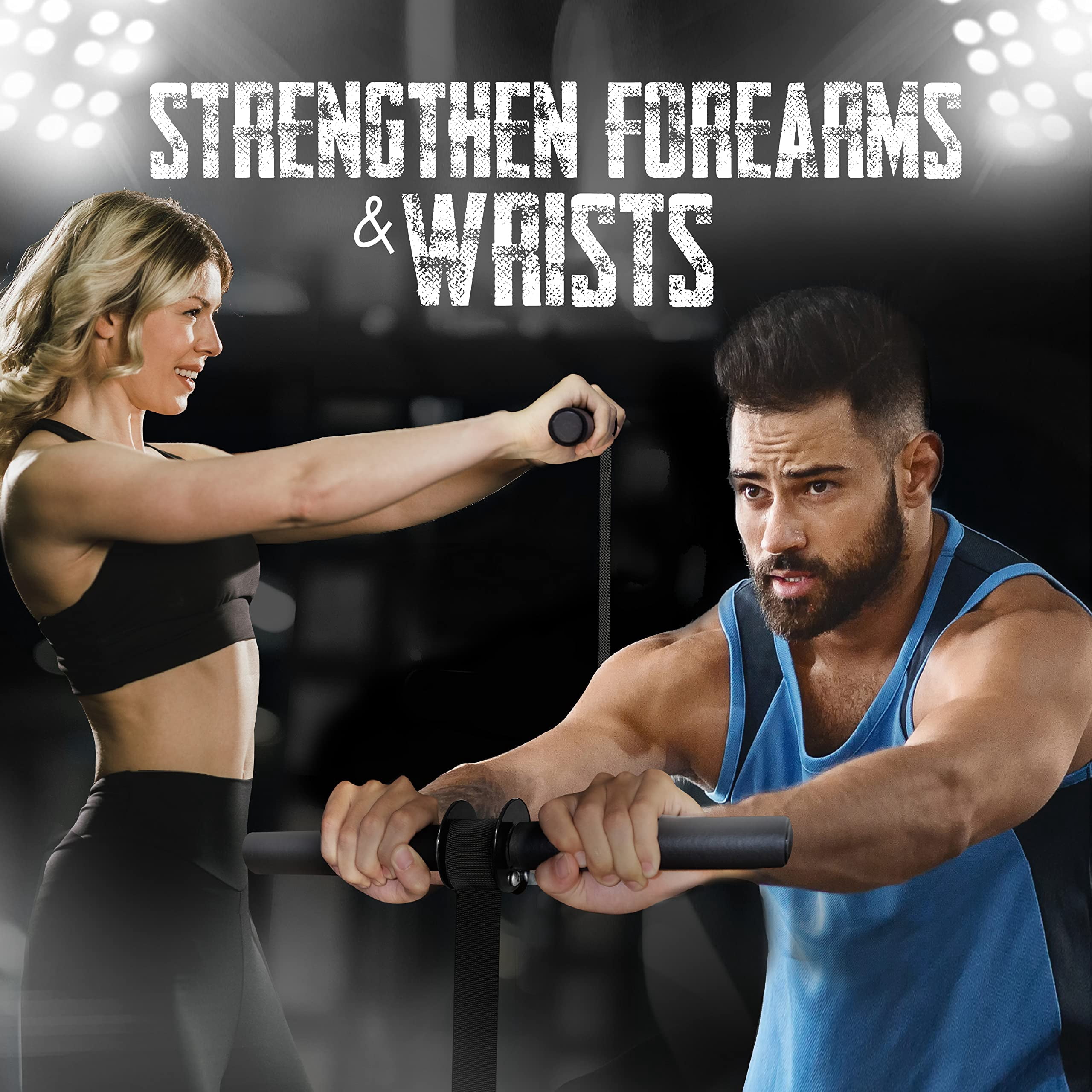 Blaster, Build Massive Grip Strength & Muscles with Steel Wrist Roller ...