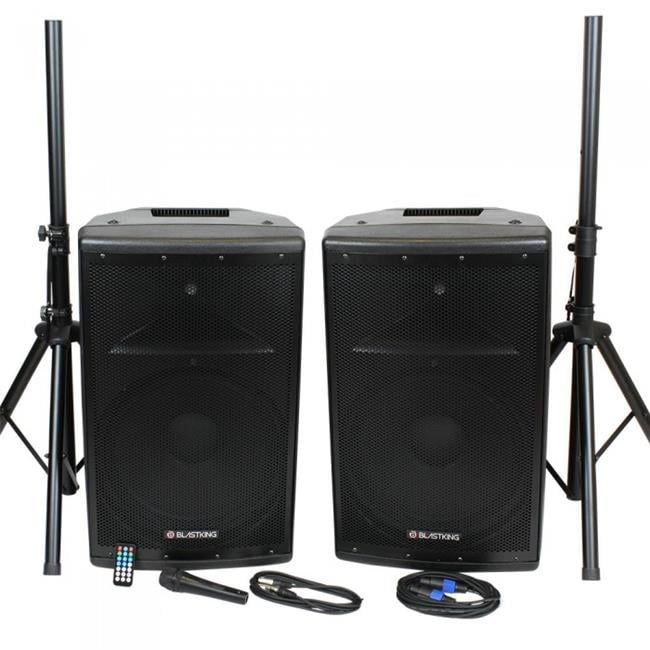 Blastking BDT15CMB2 15 in. 1000W Active & Passive Speaker Box System ...