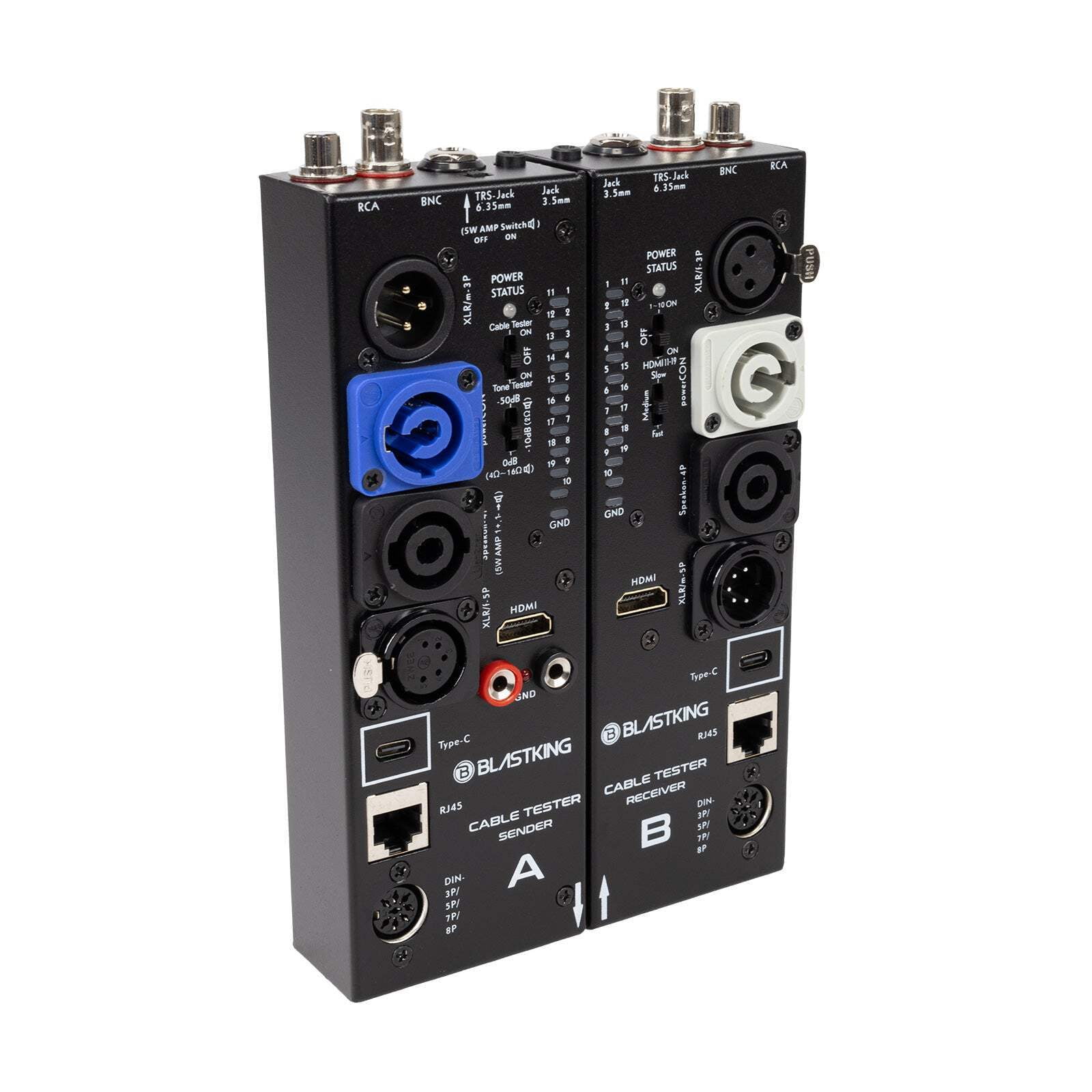 Blastking CTAB Cable Tester A/B – Universal Detachable Cable Tester for ...