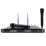 Blastking MHU402R Rack-Mount Dual Handheld UHF Wireless Microphone ...