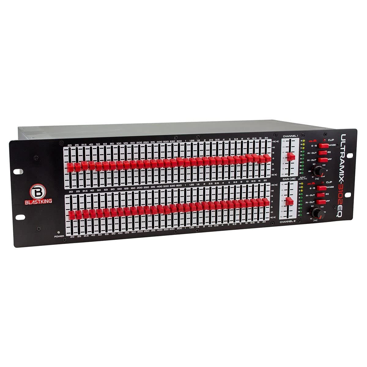 Blastking ULTRAMIX3102-EQ Dual 31-Band Graphic Equalizer - Walmart.com