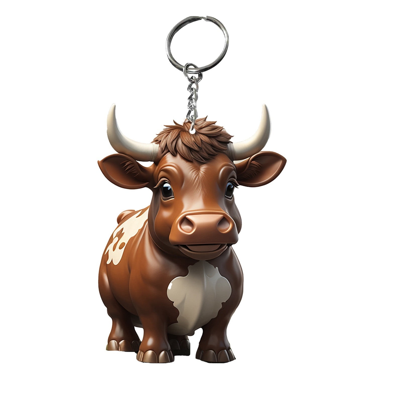 Blateno 1 Pack Plush Cows Keychains for Women, Plush Bag Charm Stuffed ...