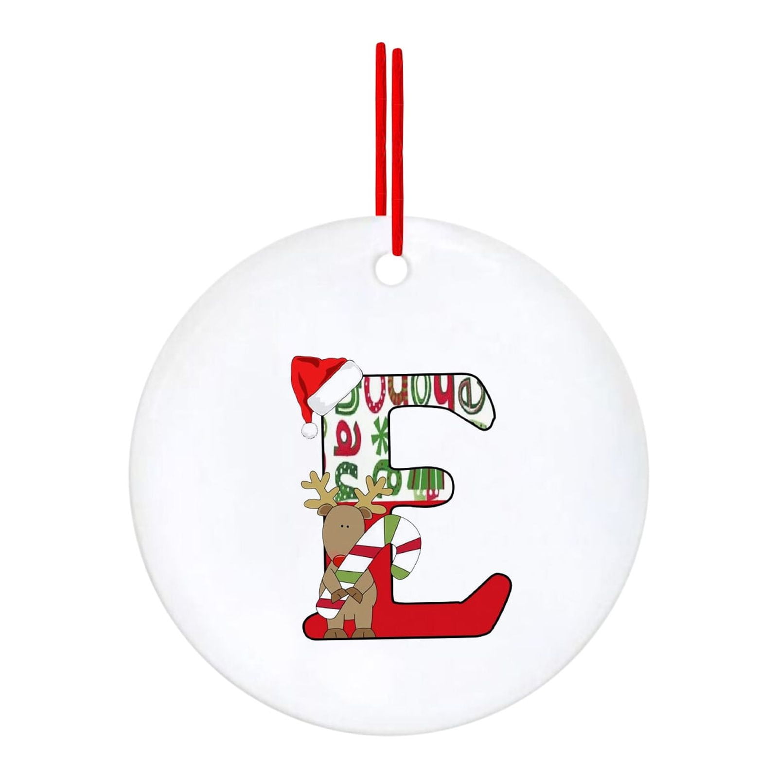 Blateno 26 Letter Fawn Ornaments - Wood A to Z Ornament Letters ...