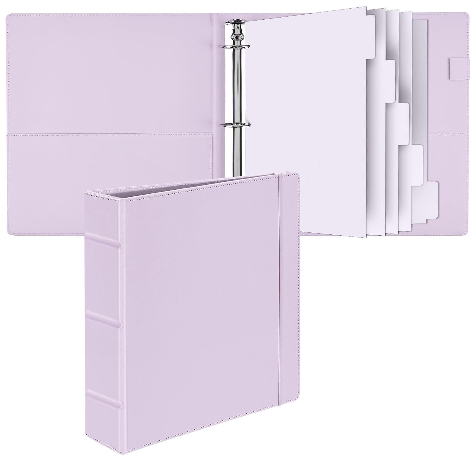 Blateno 3-ring Vintage Hardcover Leather Folder 1.5-inch Ring 2-inch ...