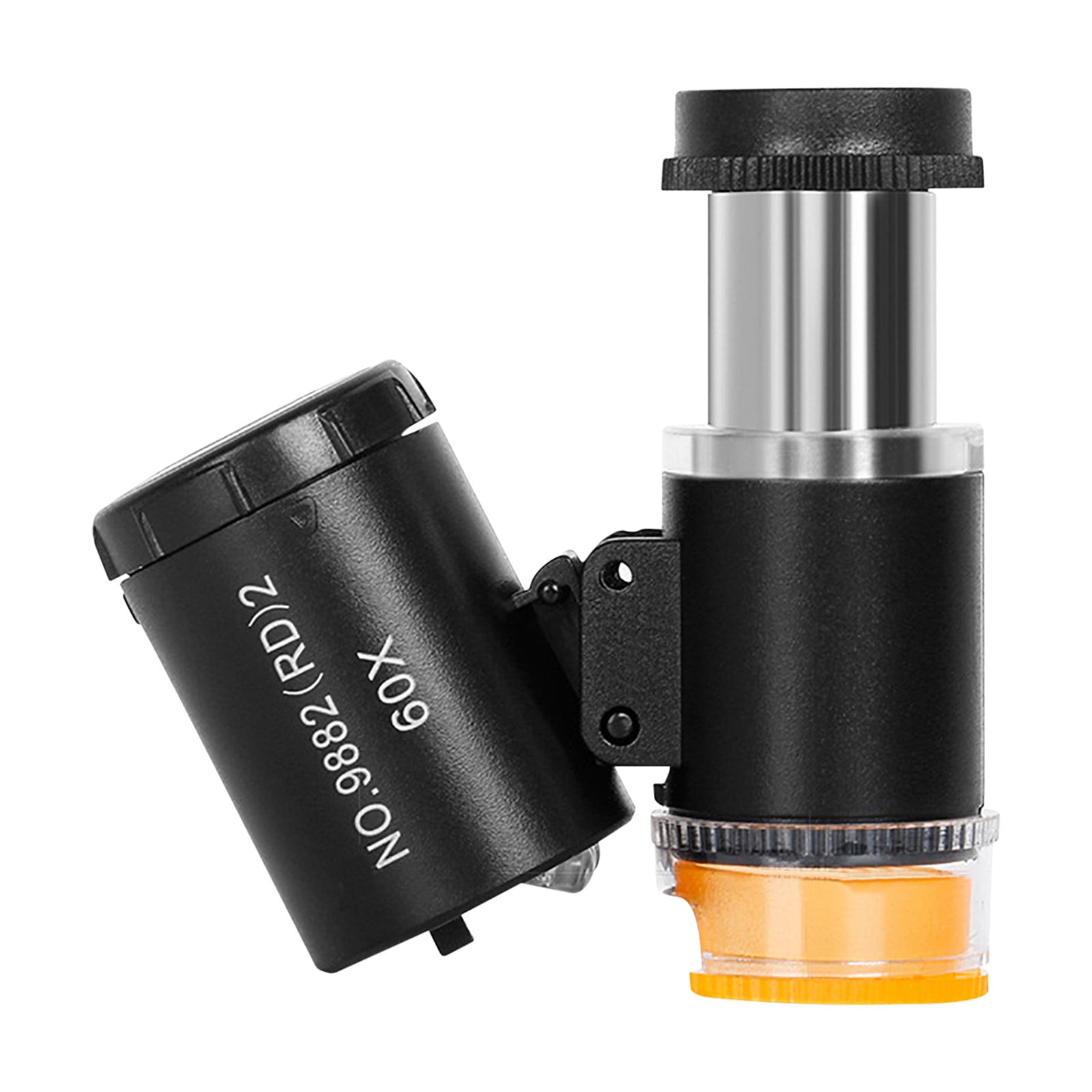 Blateno 60 Times LED Lighted Pocket Microscope, Portable Handheld ...