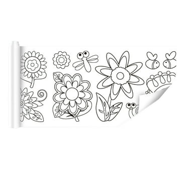 JeashCHAT Children's Drawing Roll, Coloring Paper Roll for Kids,DIY ...