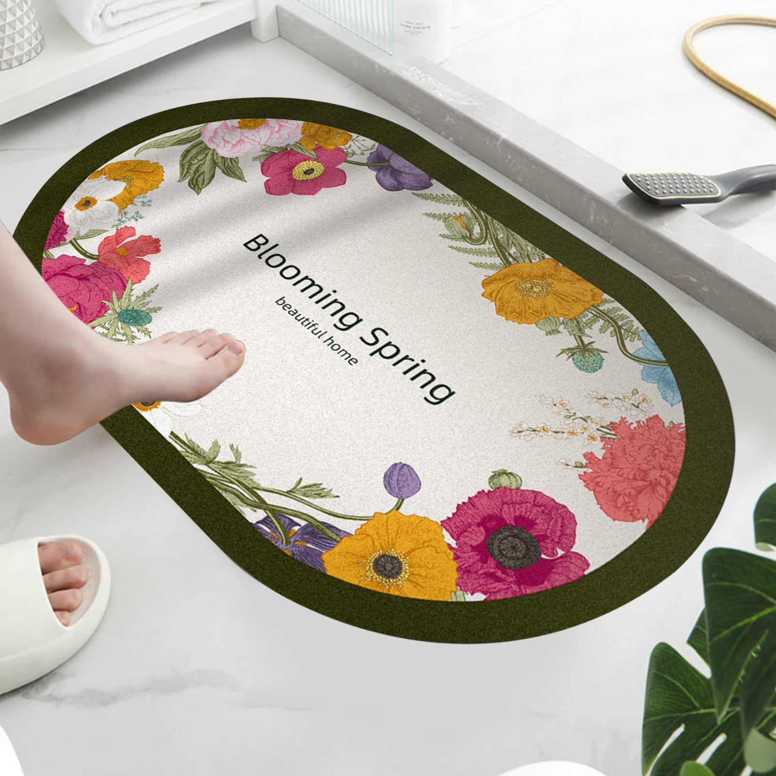 Blateno Diatom Mud Bathroom Quickly Absorbs Water And Dries Quickly ...