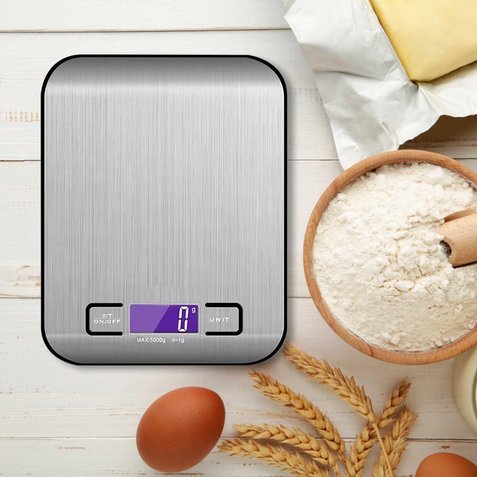 weibbin Food Kitchen Scale, Digital Grams and Ounces for Weight Loss ...