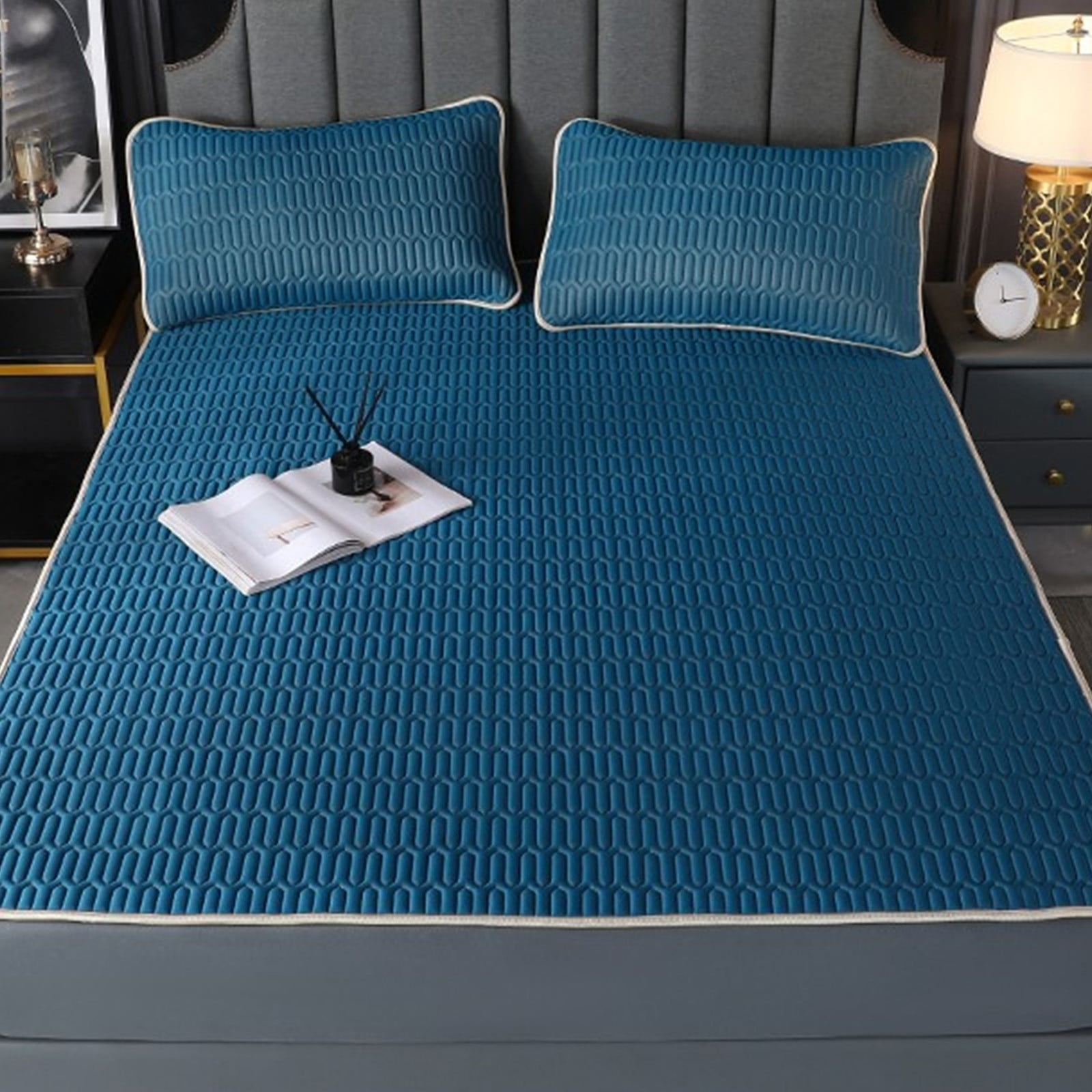 Blateno Full Gel Memory Foam Mattress Topper, Cooling Bed Topper with ...