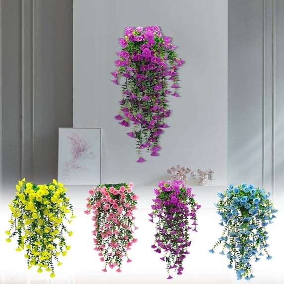 Blateno Home Wedding Simulation Flower Courtyard Wall Hanging ...