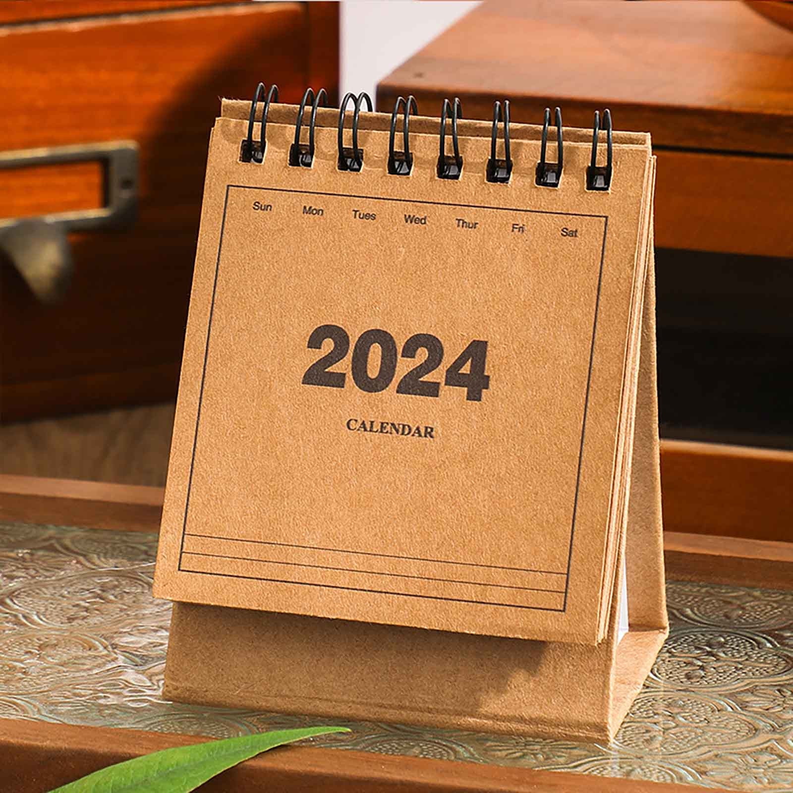 Blateno Small 2024-2025 Desk Calendar with Stickers - Runs from January ...