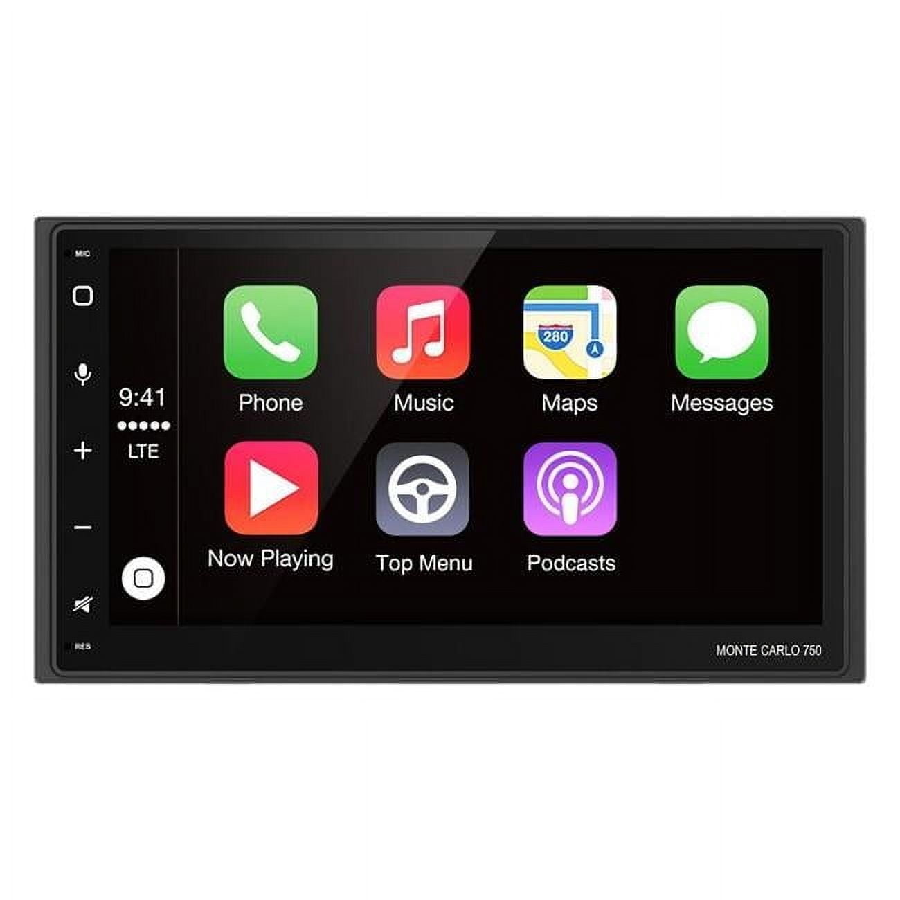 Blaupunkt 6.75 in. Double DIN Mechless Fixed Face Touchscreen Receiver ...