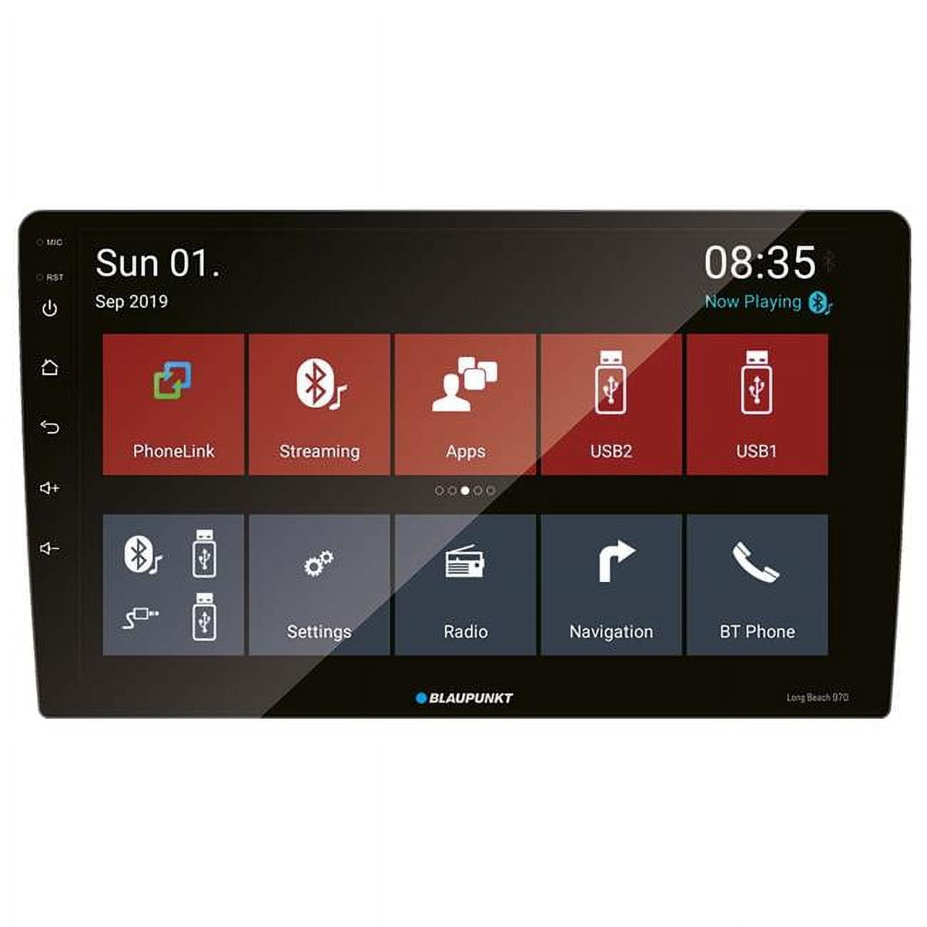 Blaupunkt LONGBEACH970 9 in. Double DIN Touchscreen Car Receiver with Wi-Fi Bluetooth USB ...