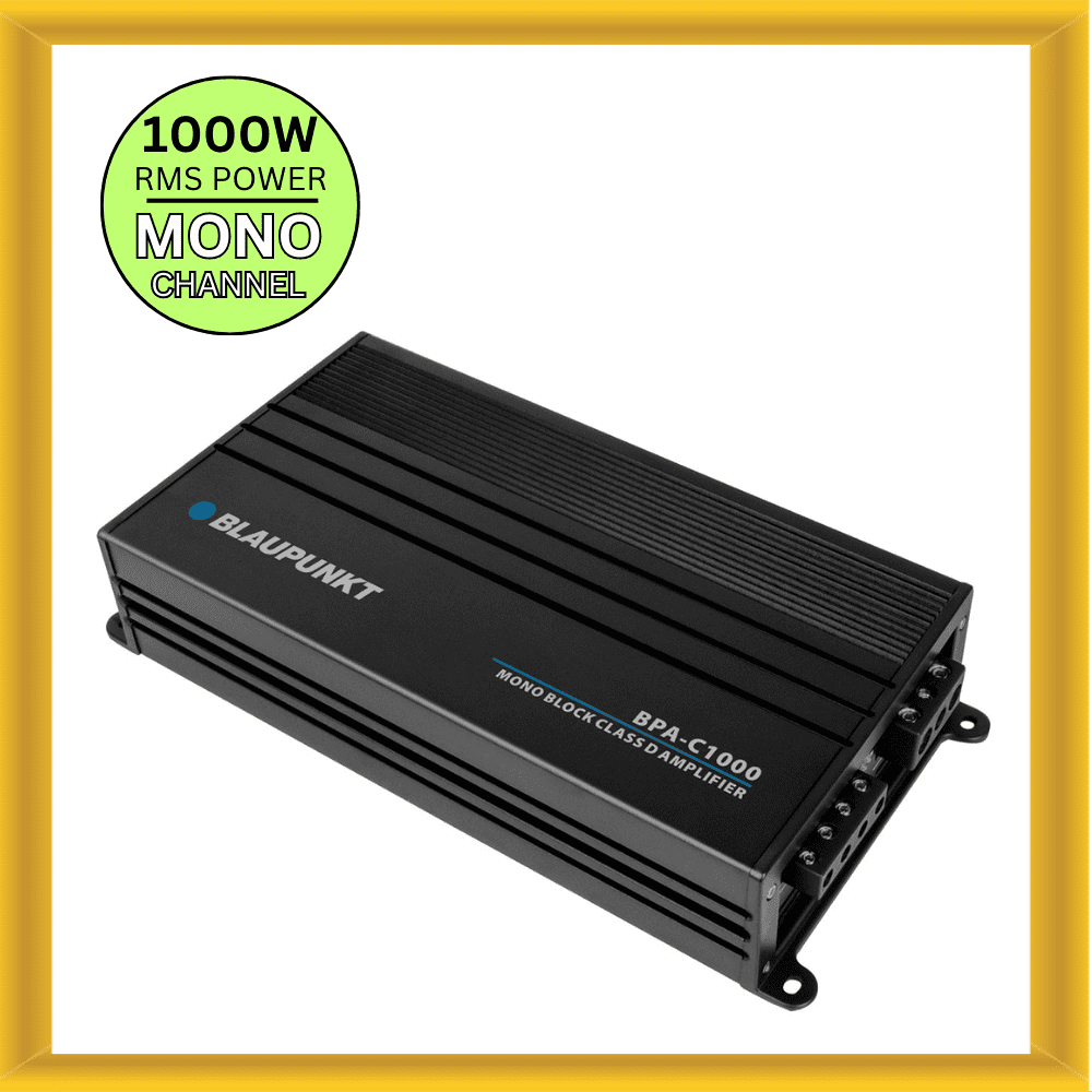 Blaupunkt C-Series BPA-C1000 Monoblock Car Amplifier 1000W RMS 1 OHM Class D - Walmart.com