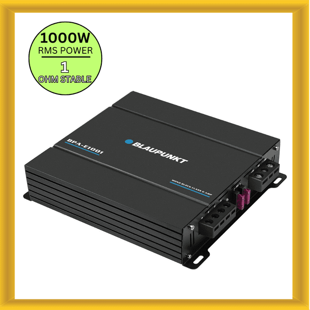 Blaupunkt E-Series BPAE1001 Monoblock Car Amplifier 1000W RMS Power 1 OHM Stable - Walmart.com