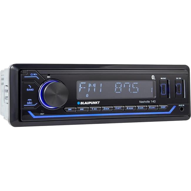 Blaupunkt 45W Front Single-Din Car Audio Digital Media Player with 2x ...