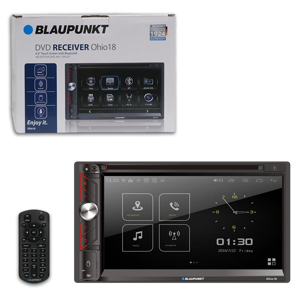 Blaupunkt Ohio18 6.9 Dbl DIN Fixed Face Touchscreen DVD MirrorLink BT ...