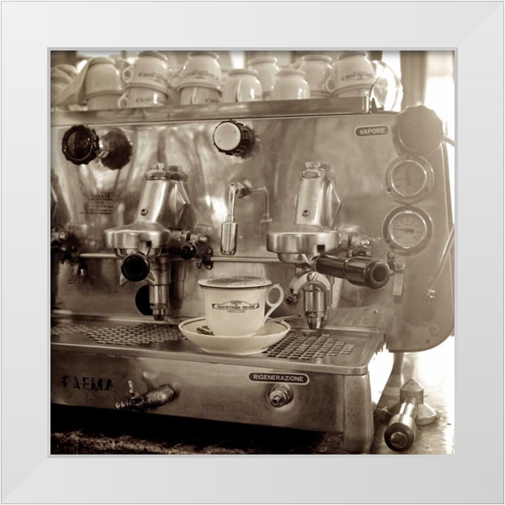 Blaustein, Alan 15x15 White Modern Wood Framed Museum Art Print Titled - Tuscany Caffe - 1 ...