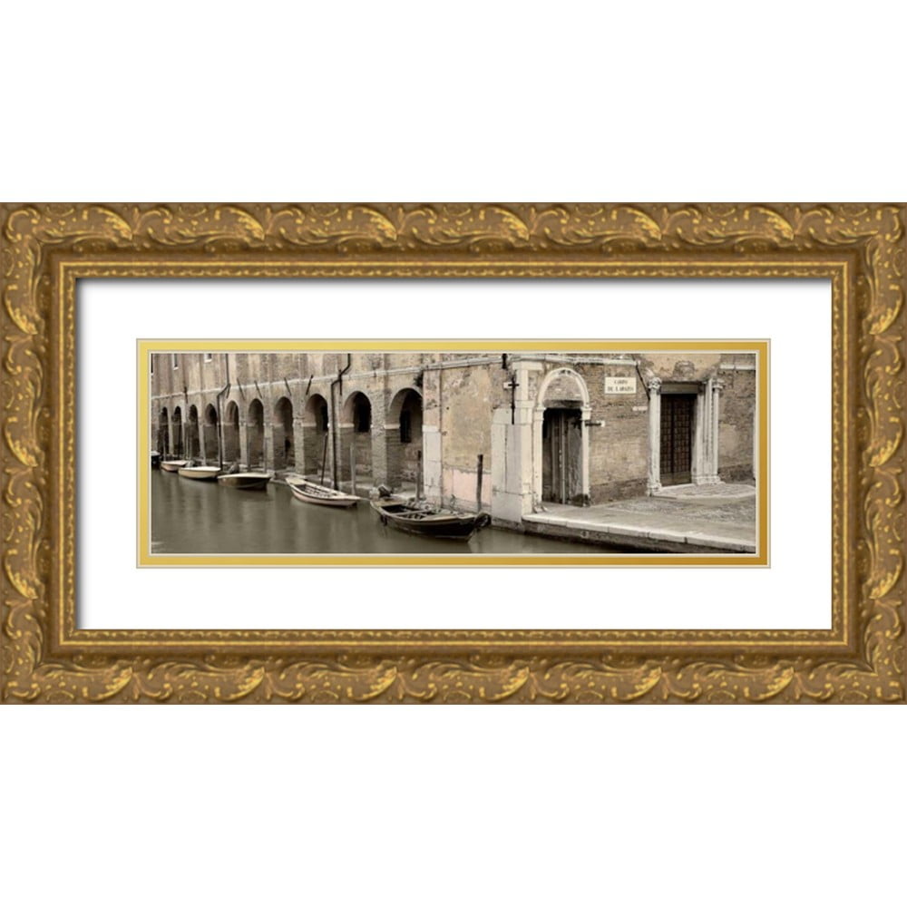 Blaustein, Alan 32x13 Gold Ornate Wood Framed with Double Matting ...