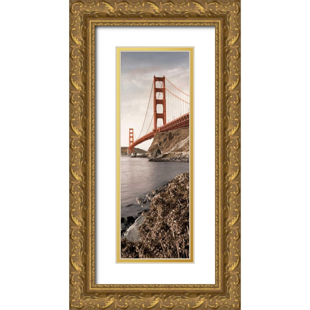 Blaustein, Alan 9x18 Gold Ornate Wood Framed with Double Matting Museum ...