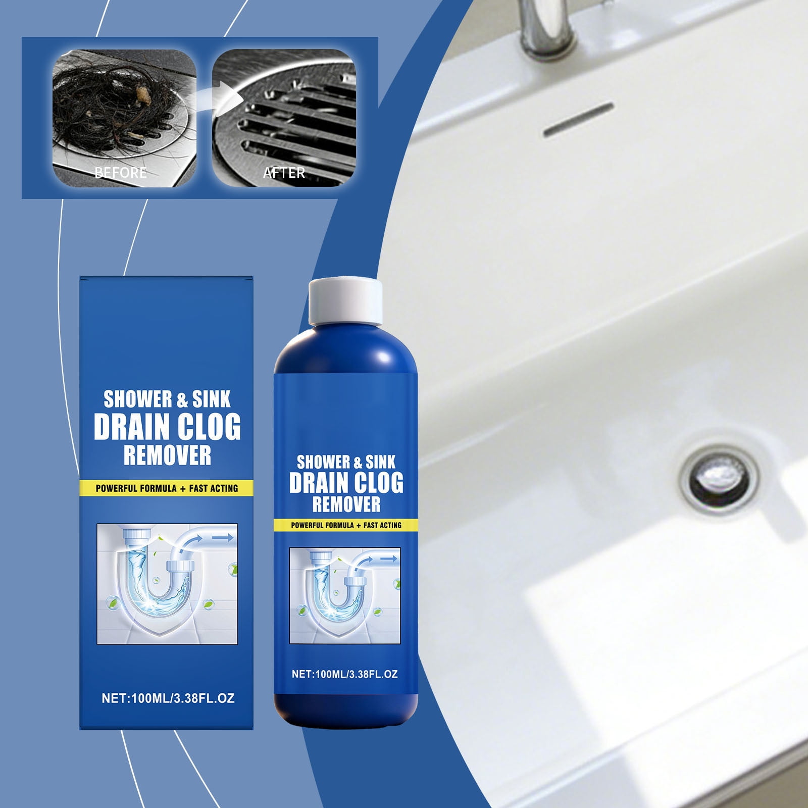 Blaxill 100ml Kitchen Drain Cleaner | Powerful Pipe Deodorant | Rapid ...