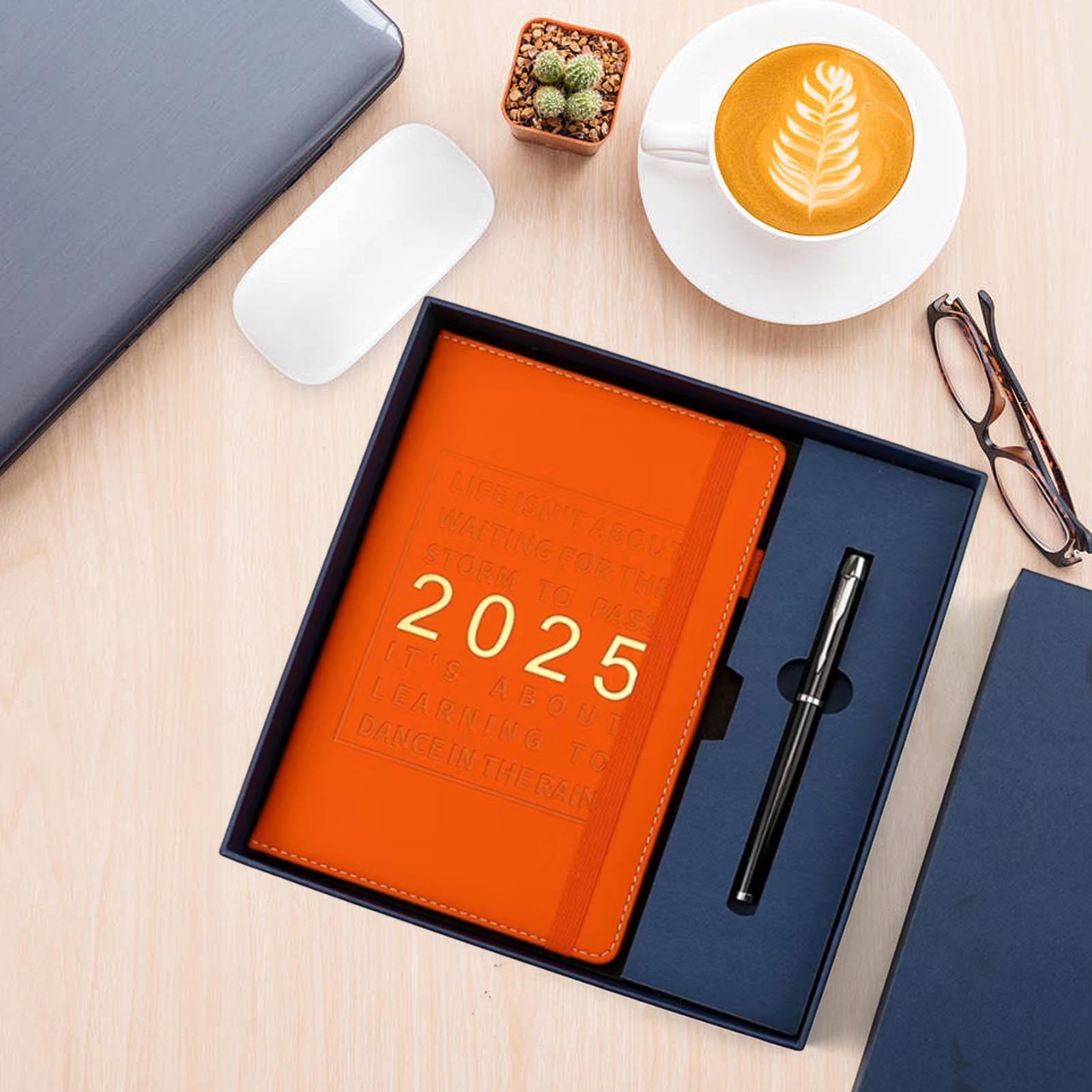 Blaxill 2025 Calendar Notebook, Daily Planner with English Calendar ...