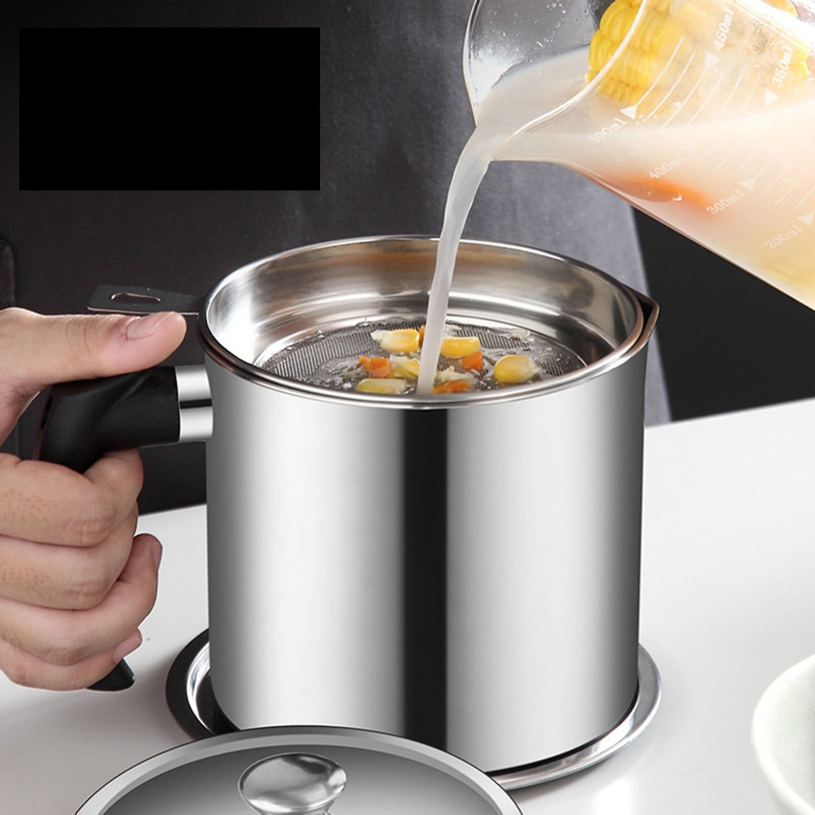 Blaxill 304 Stainless Steel Oil Pot | Large Capacity Filtering Oil ...