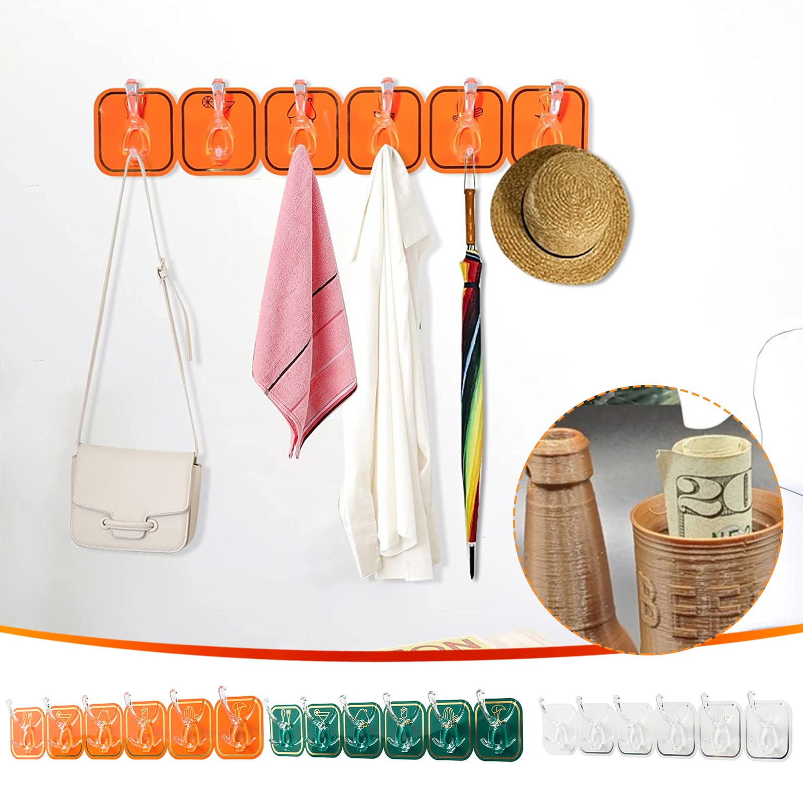 Blaxill Adhesive Wall Hooks | No-Drill Strong Hold | Non-Marking ...