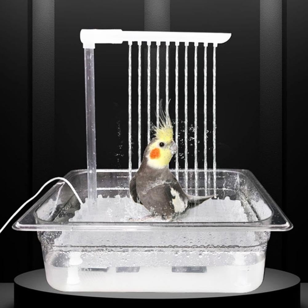 Blaxill Automatic Bird Bath Tub | USB Powered Shower Basin | Effortless ...