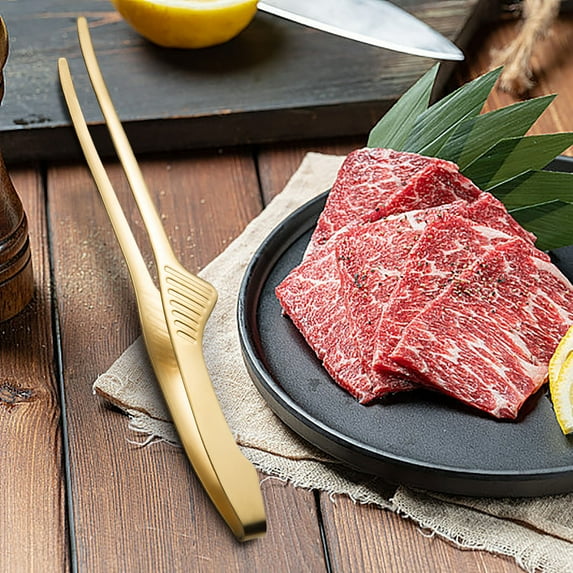 Blaxill Barbecue Food Tongs 430 Stainless Steel | Pointed Steak Clip ...