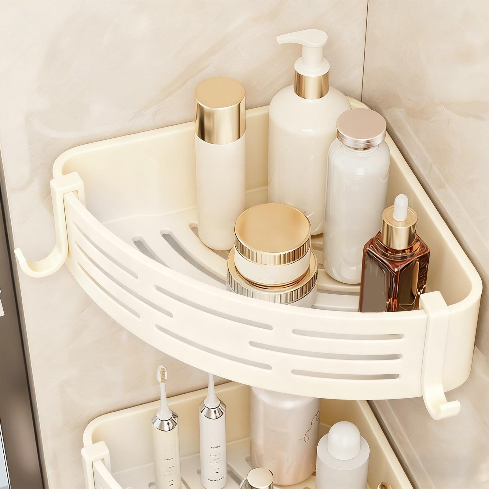 Blaxill Bathroom Storage Shelf | Corner Bathroom Rack Organizer | Large ...