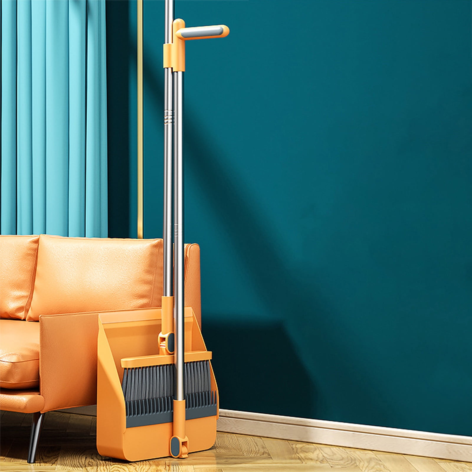 Blaxill Broom, Upgrade Broom and Dustpan Set with Long Handle Rotatable ...
