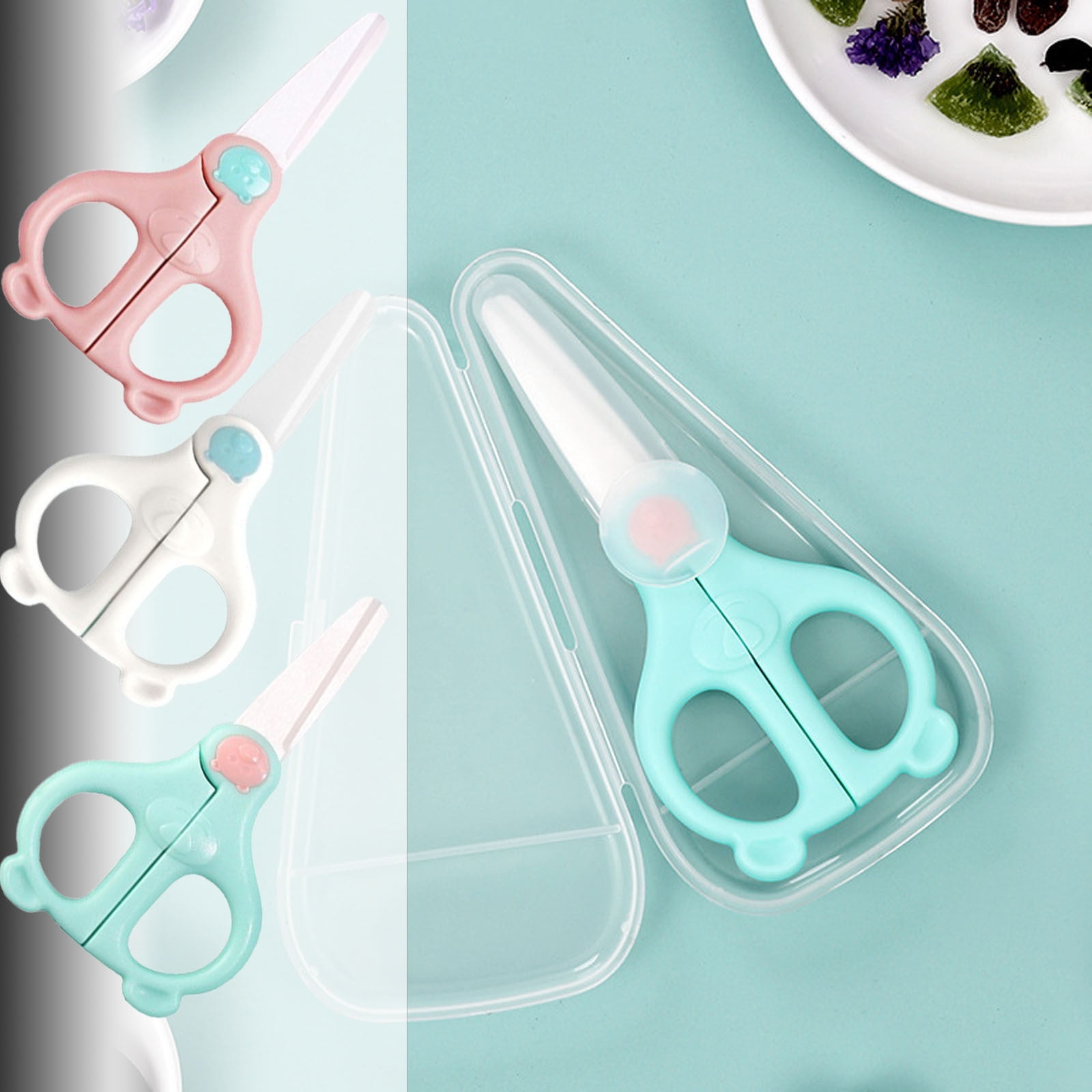 Blaxill Ceramic Scissors Portable with Lid | ABS Handle | Lightweight ...