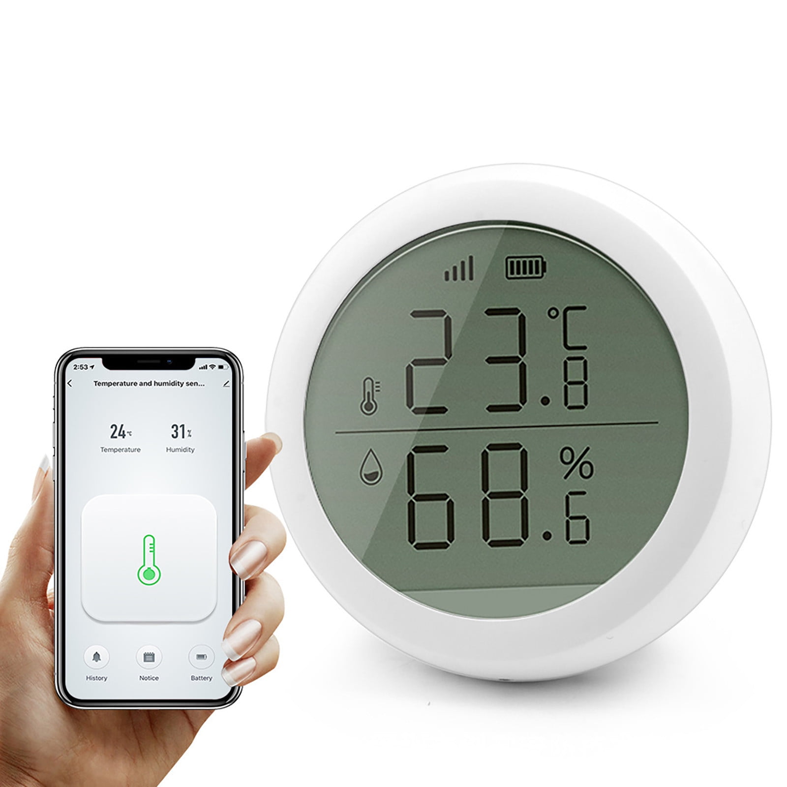 Blaxill Clearance Bluetooth Hygrometer - Indoor Temp & Humidity Gauge ...