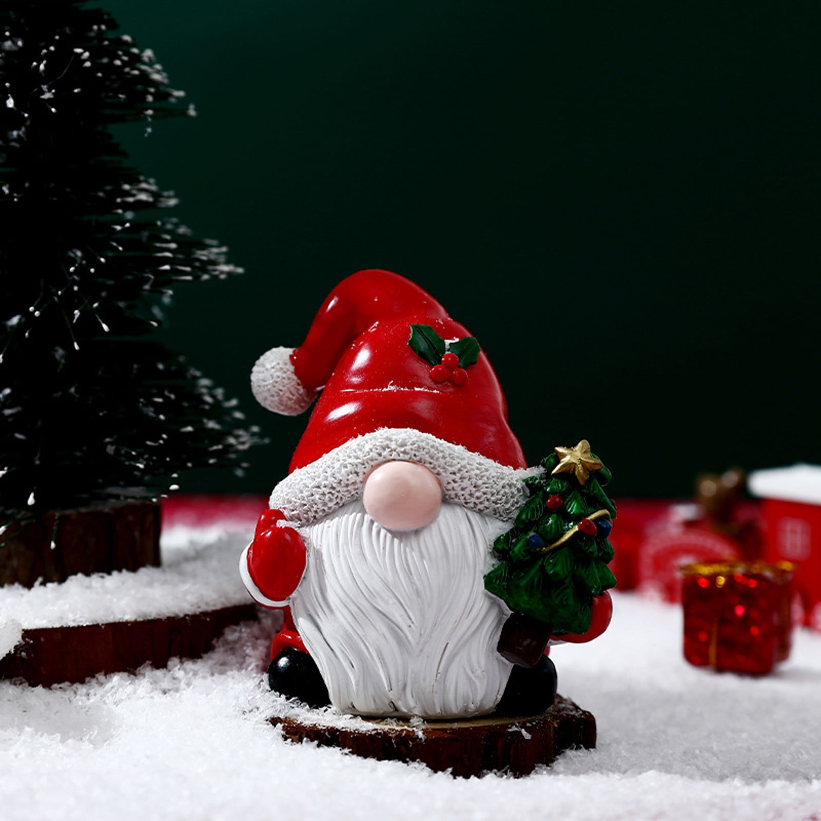Blaxill Cyber of Monday deals Santa Claus Scene Ornaments, Small ...