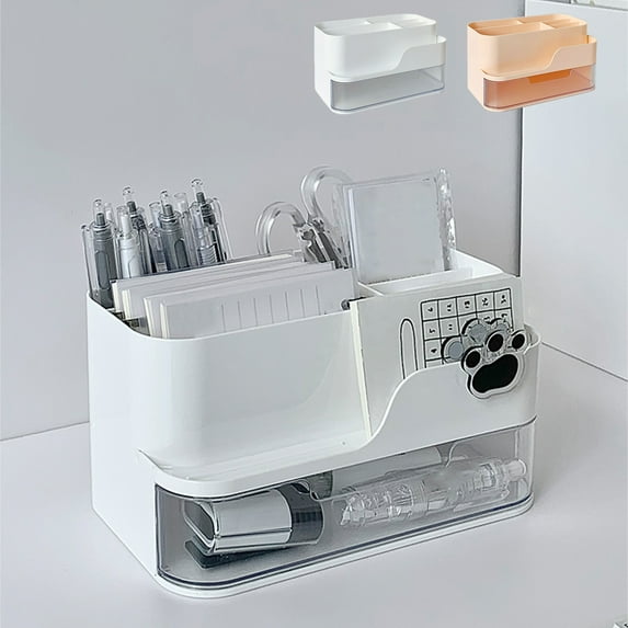 Blaxill Desktop Organizer Storage Box | Large Capacity Plastic Pen ...