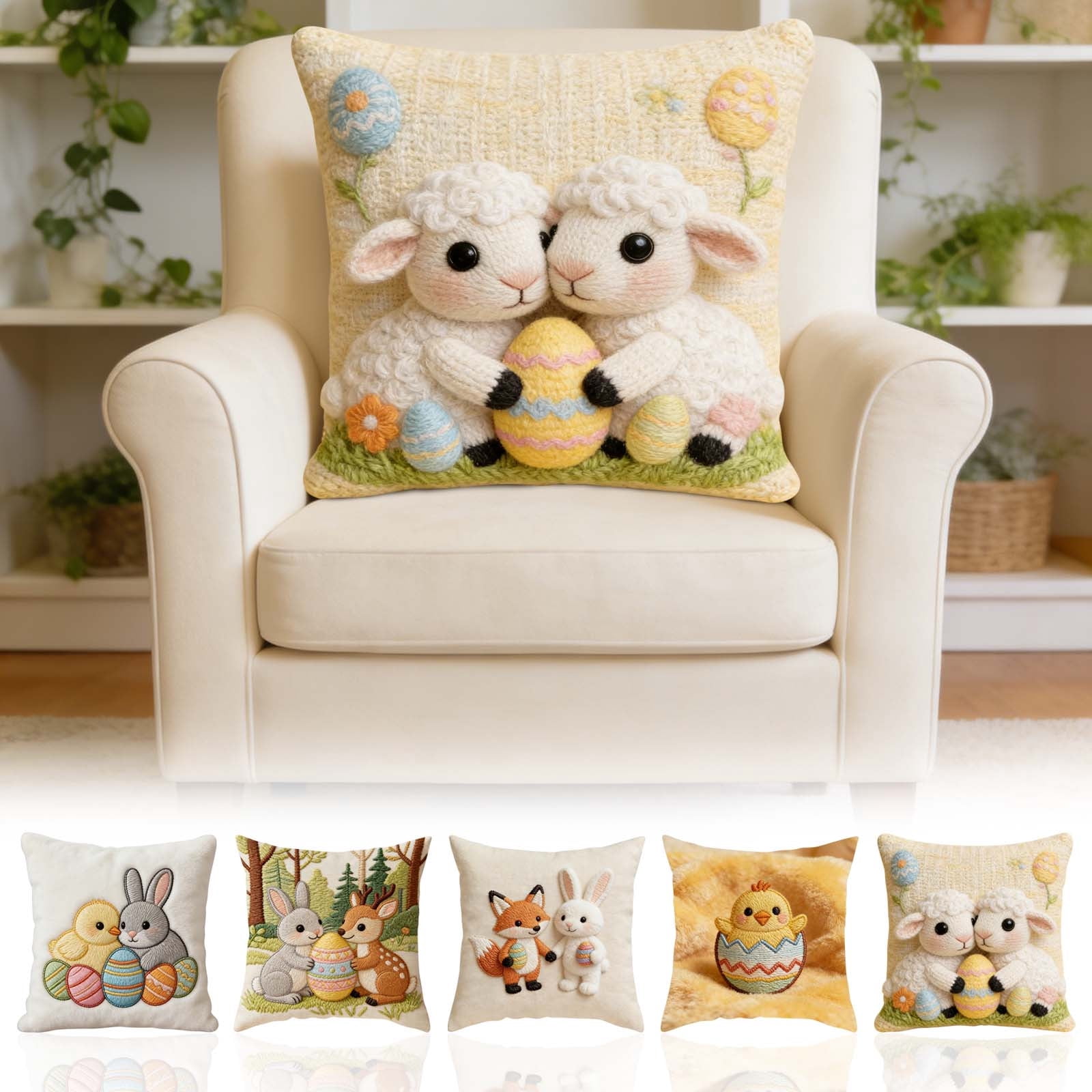 Blaxill Easter Pillowcases, Home Decor Cushion Covers, Sofa Cushion ...