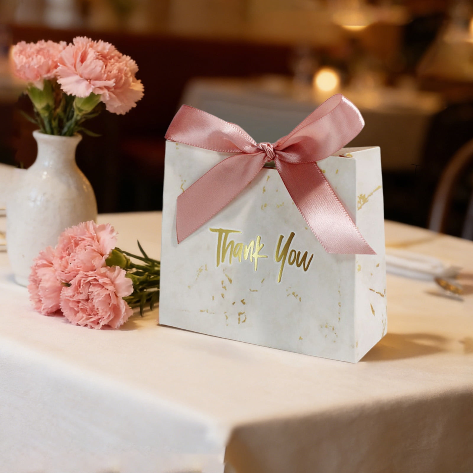 Blaxill Gift Tote Bags with Bow Design | Thank You Paper Handbags ...