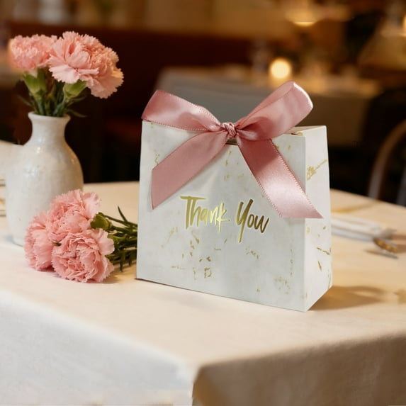 Blaxill Gift Tote Bags with Bow Design | Thank You Paper Handbags ...