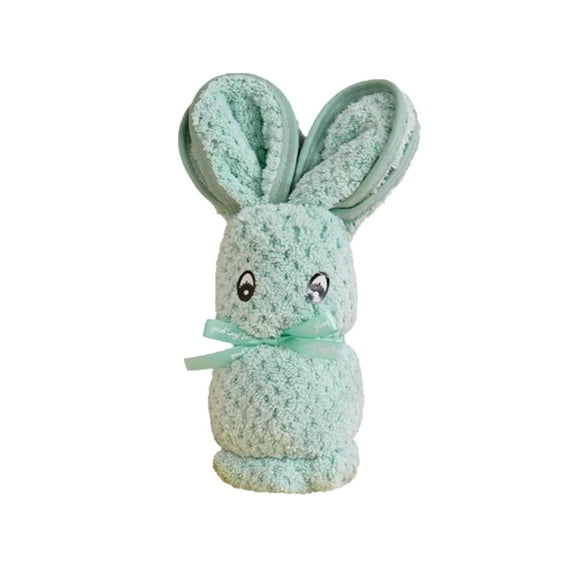Blaxill Handheld Bunny Towel | Soft Absorbent Washcloth for Adults ...