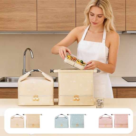 Blaxill Insulated Lunch Bag Large Capacity Reusable Tote | Aluminum ...