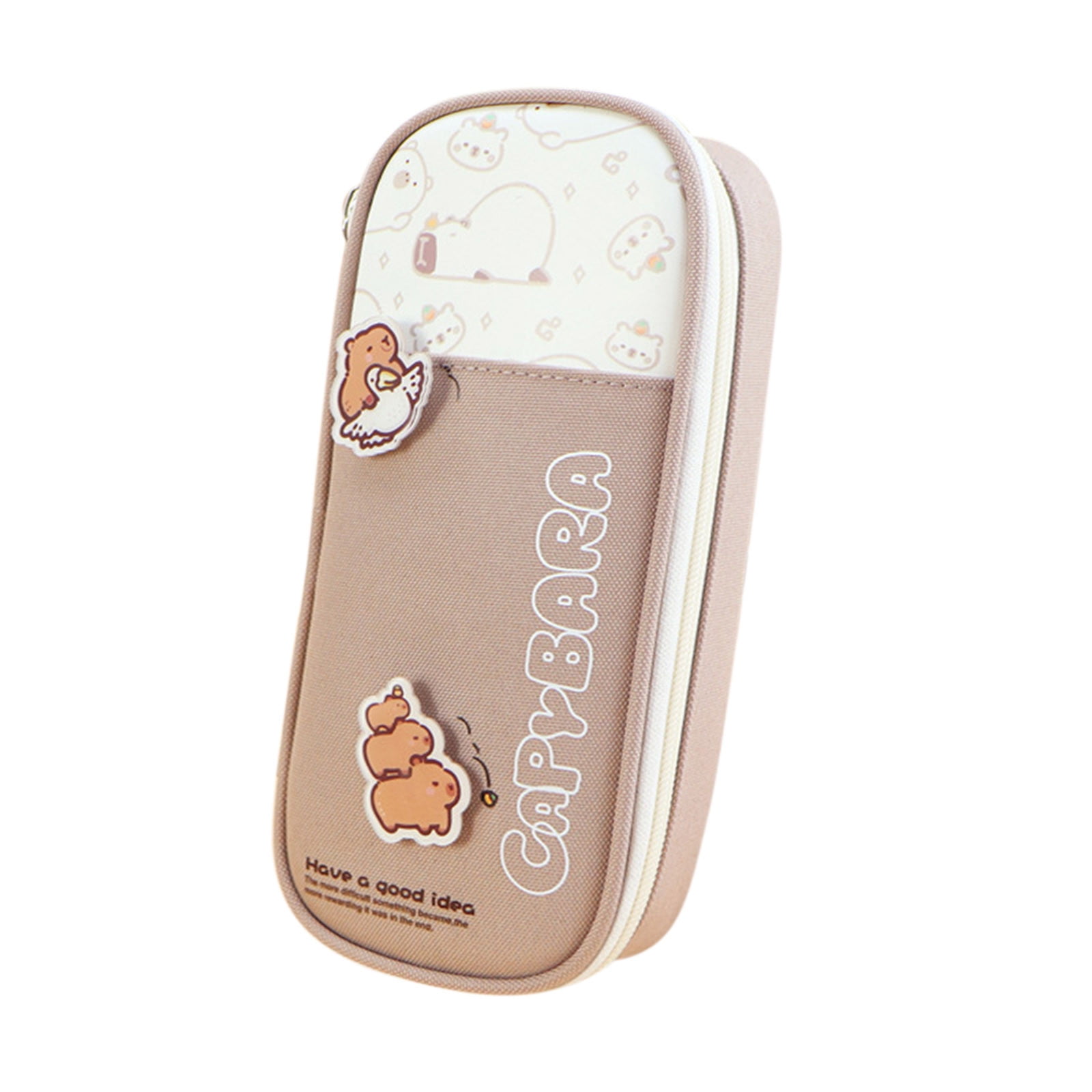 Blaxill Large Capacity Canvas Pencil Case Organizer | Cute Animal Print ...