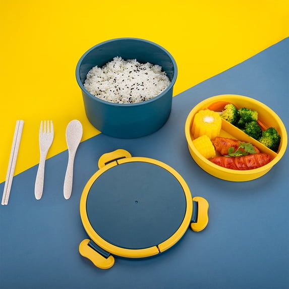 Blaxill Leak-Proof Bento Lunch Box | Double-Lid Plastic Food Container ...